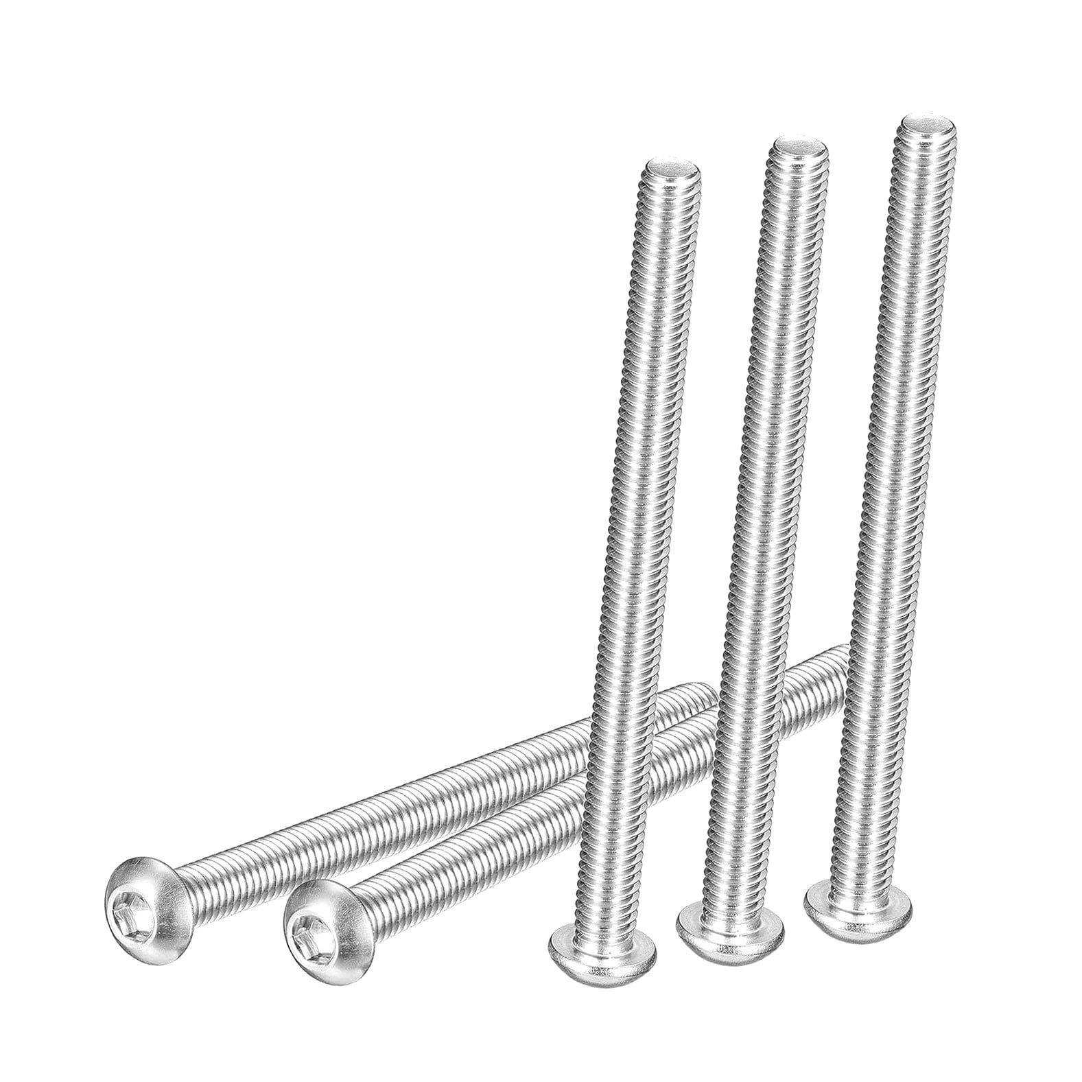 Bybiment M6-1x85mm Button Cap Screws - 10Pack - Suitable for Machinery ...