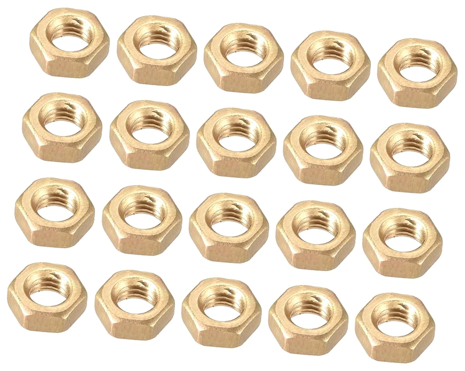 Bybiment M6 Hexagonal Nuts, Coarse Thread Hex Machine Screw Fasteners ...