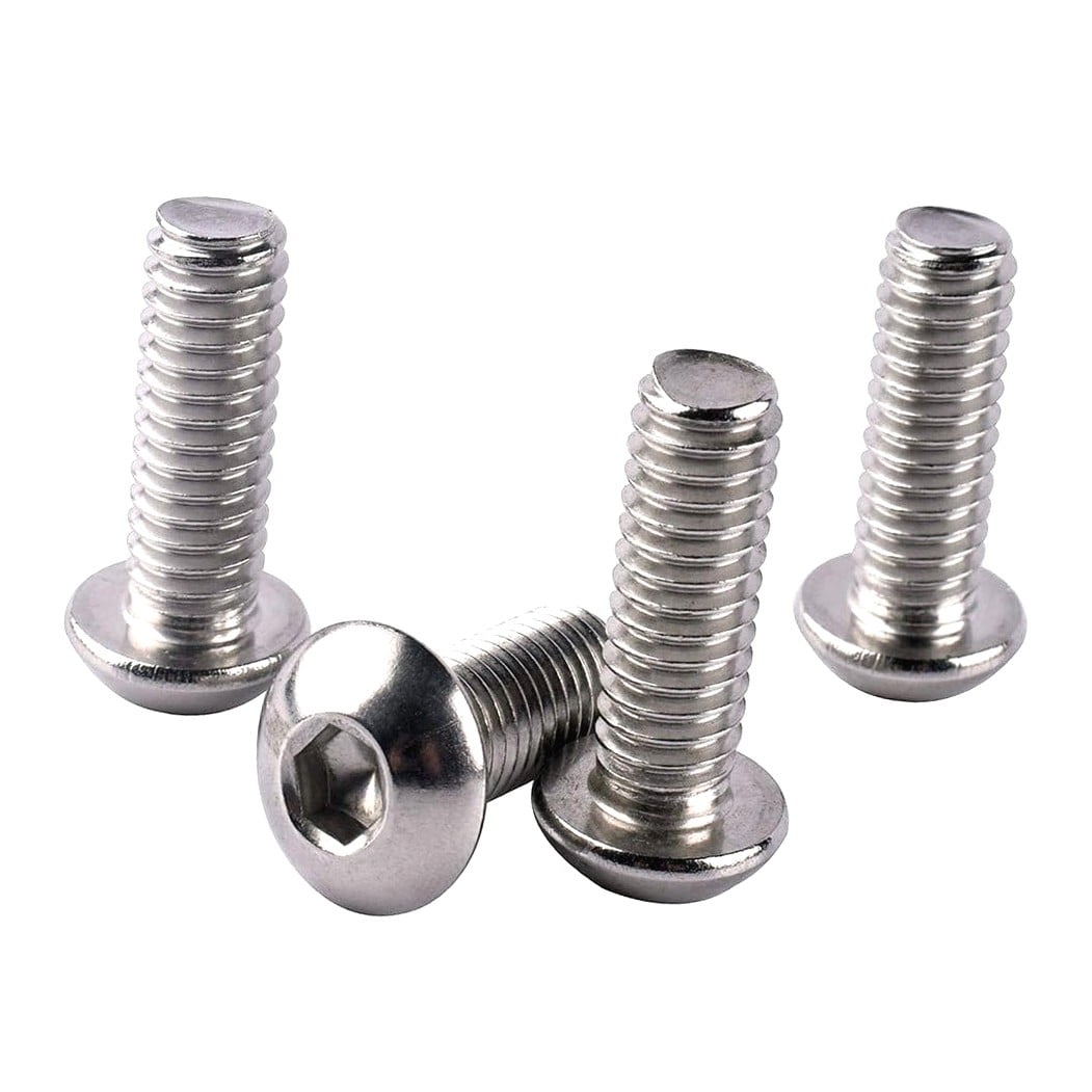 Bybiment M8-1. 14mm Button Cap Screws ISO7380 Hex Drive Bolts, 304 ...