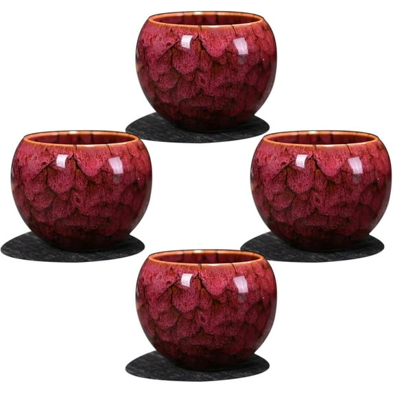 Bybiment MQjzsh Chinese Ceramic Tea Cups, Ceramic Kung Fu Tea Cups ...