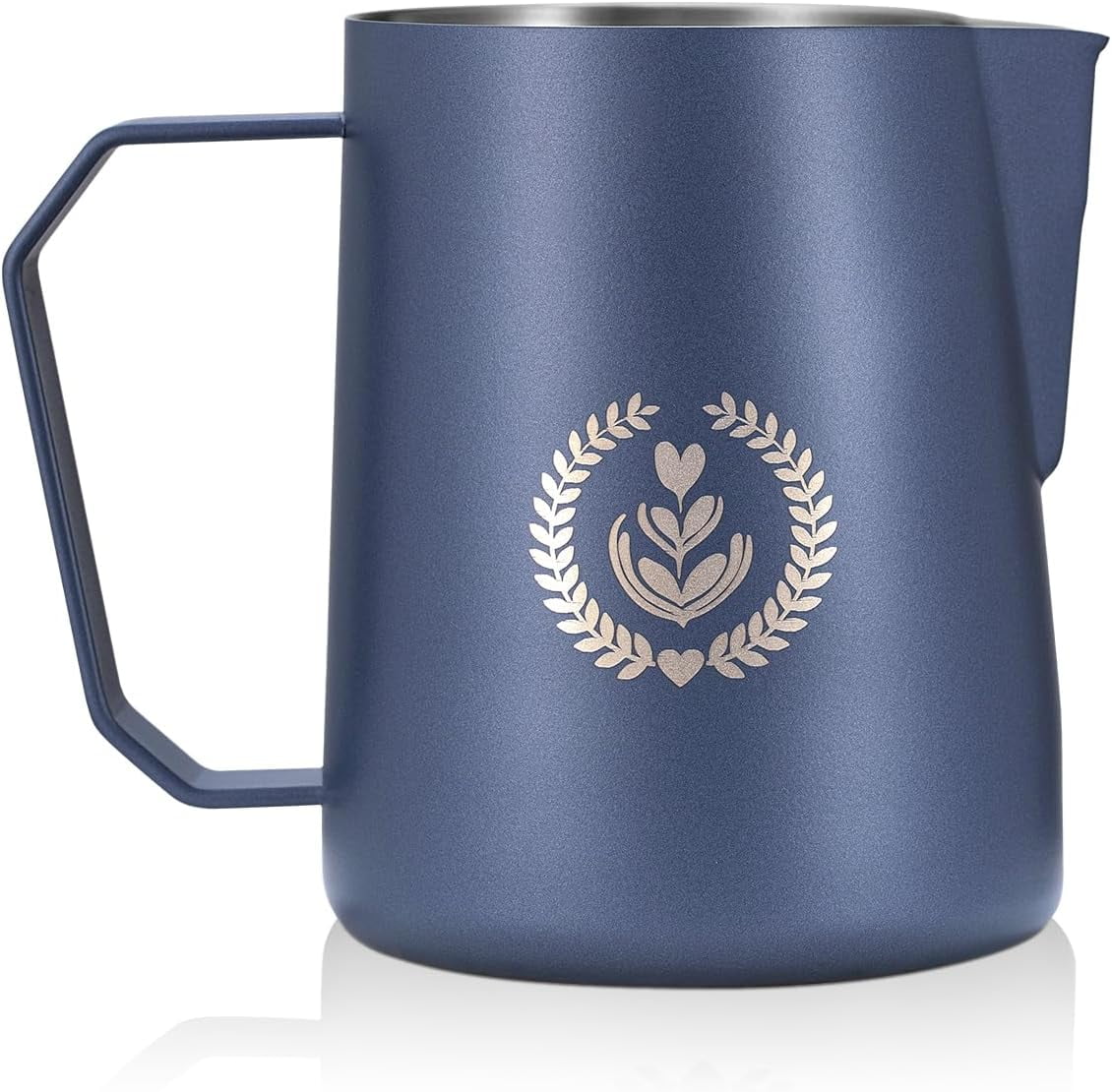 Bybiment Milk Frothing Pitcher 20.3oz Steel Milk Jug for Latte ...