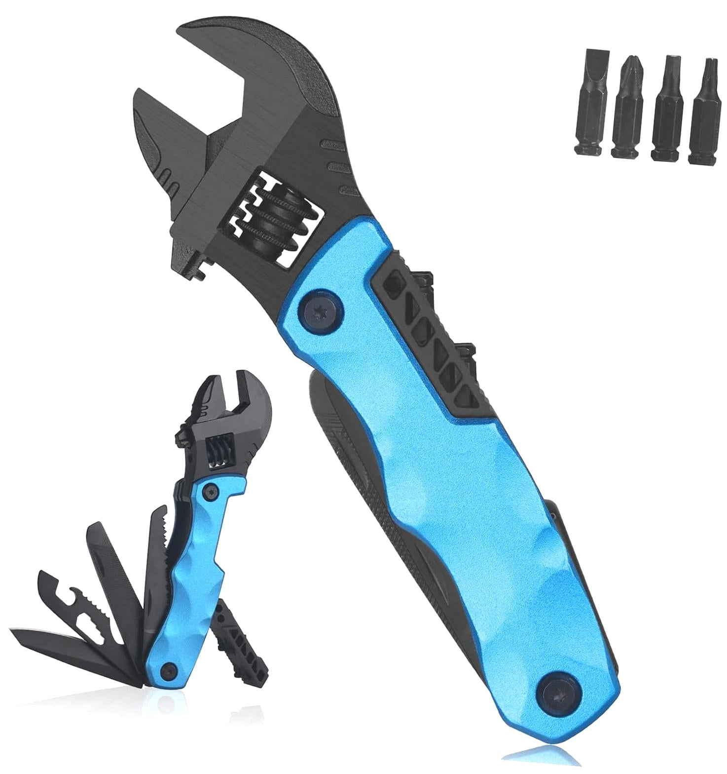 Bybiment Multi-Tool Wrench, Featuring Adjustable Wrench, Flathead ...