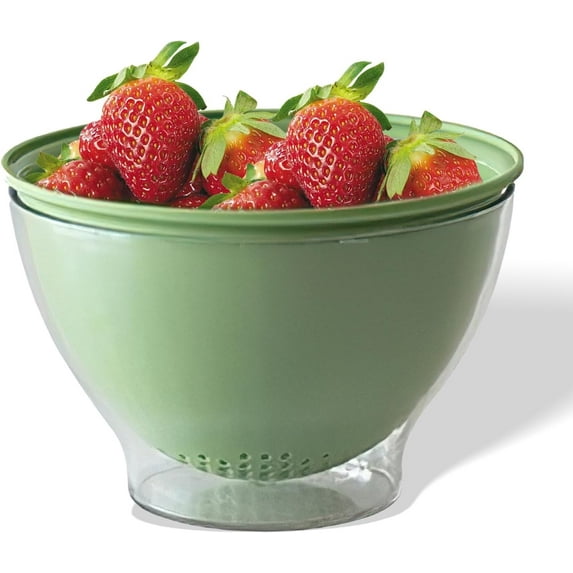 Bybiment Multifunctional Fruit Strainer Container with Strainer, 2-in-1 ...