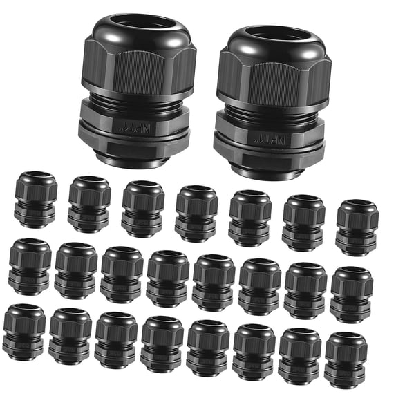 Bybiment PCS 1"(17-25mm) NPT Nylon Cable Gland Joints with Gaskets ...