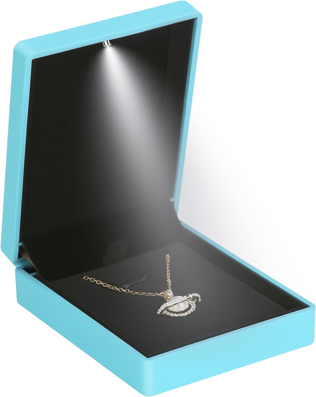 Bybiment Pendant Necklace Box, Velvet Jewelry Storage Display Case for ...