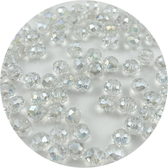 Bybiment Pieces 4MM Briolette Beads Faceted Rondelle Beads with Hole ...