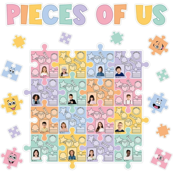 Bybiment Pieces of Us Bulletin Set Self-introduction Themed Classroom ...