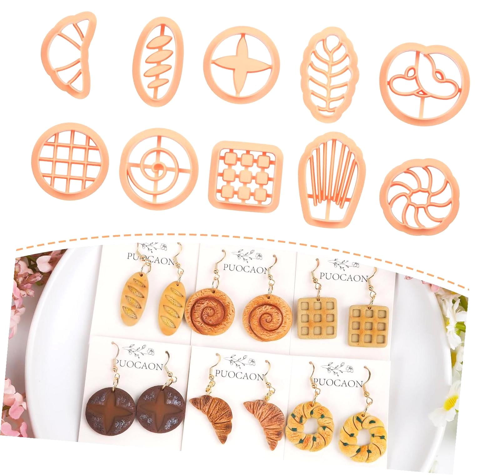 Bybiment Polymer Clay Bread - 10 Piece Adorable Snack-Themed Clay ...