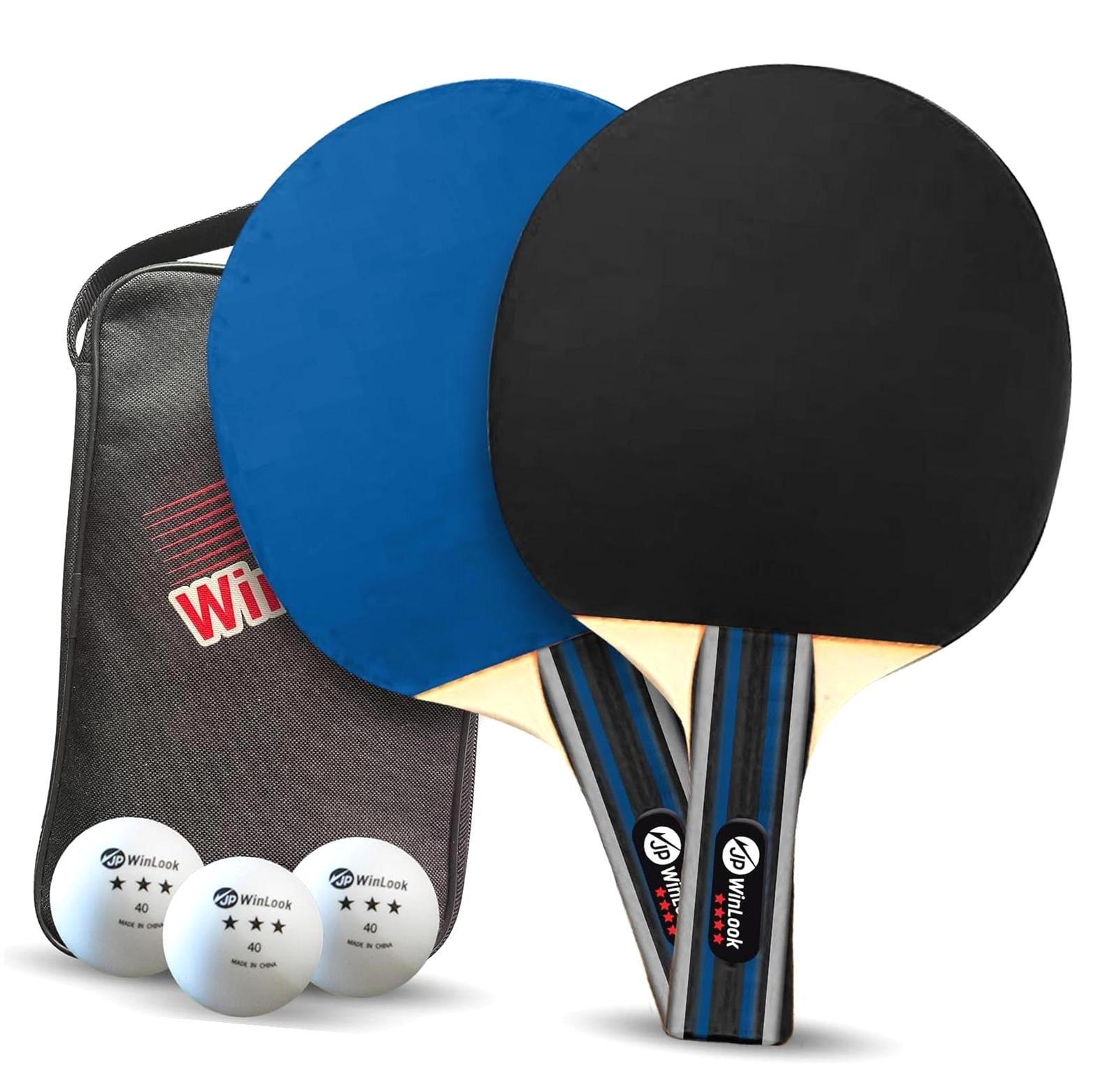 Bybiment Pong Sets - Portable Table Tennis Paddle Kit with Professional ...