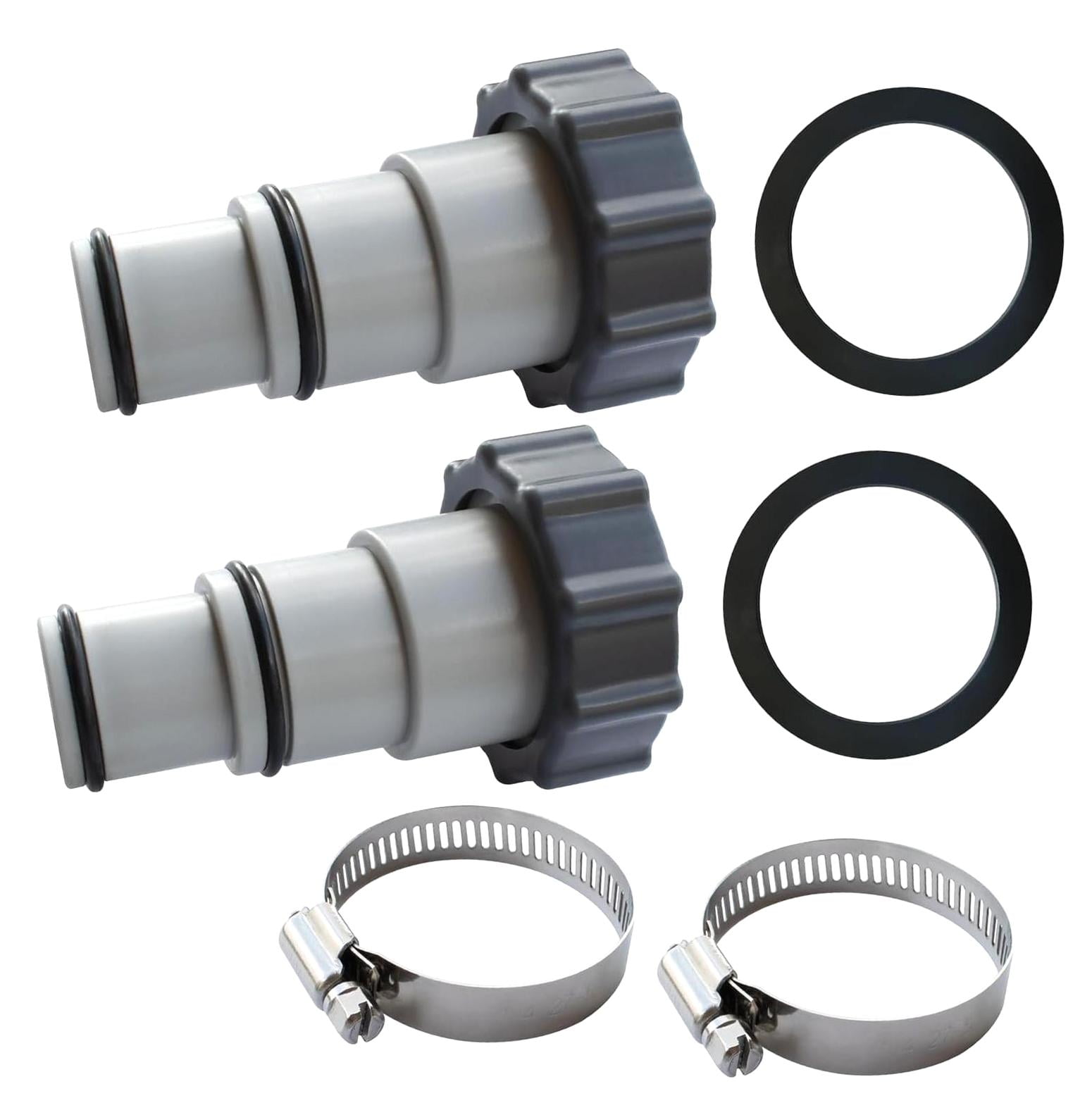 Bybiment Pool Hose Adapter 1 1/4 to 1 1/2 Pool Hose Adapter 1.25 to 1.5 ...