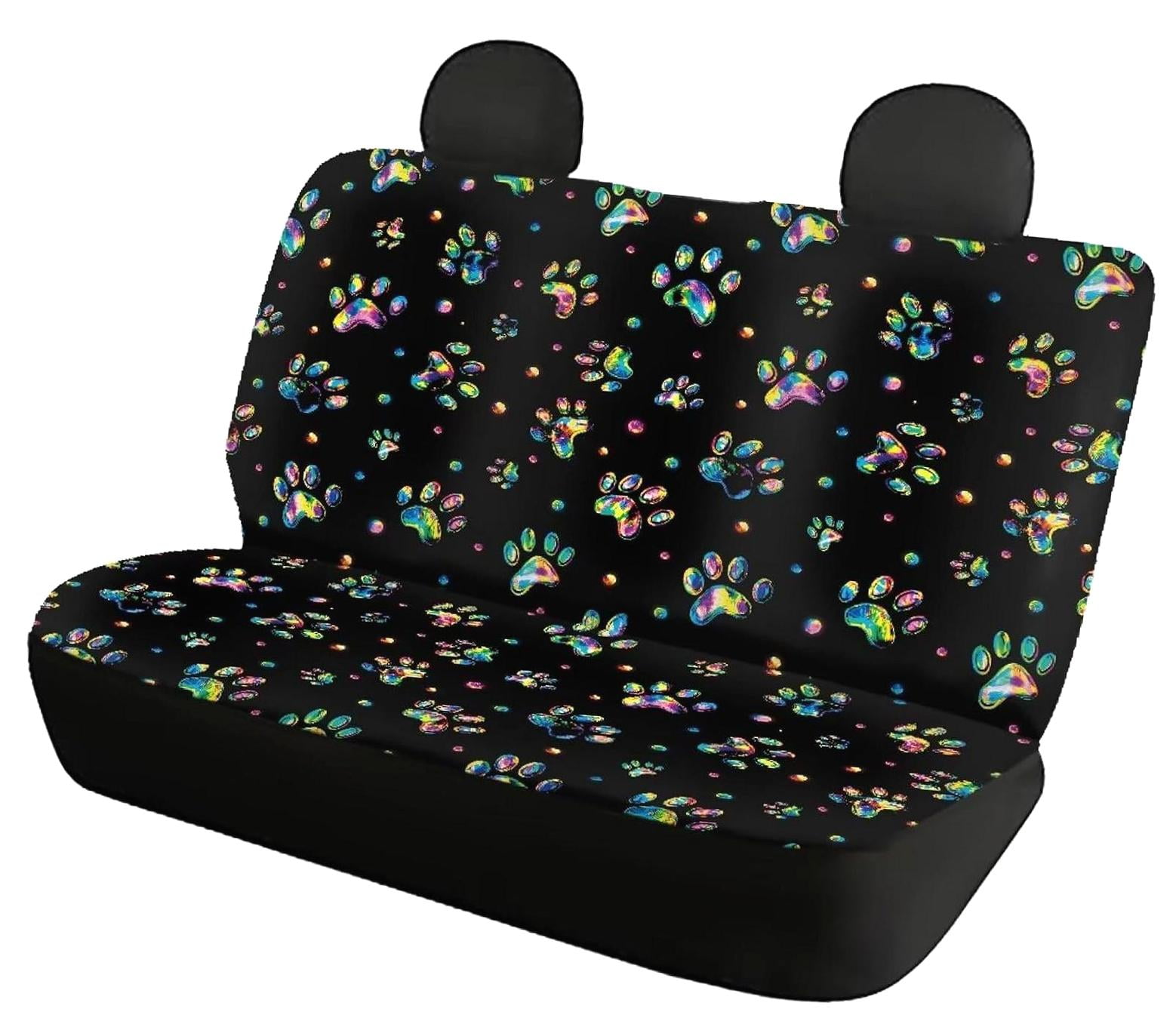 Bybiment Printed Rear Seat Car Covers k Seat Protector for Sedans, SUVs ...