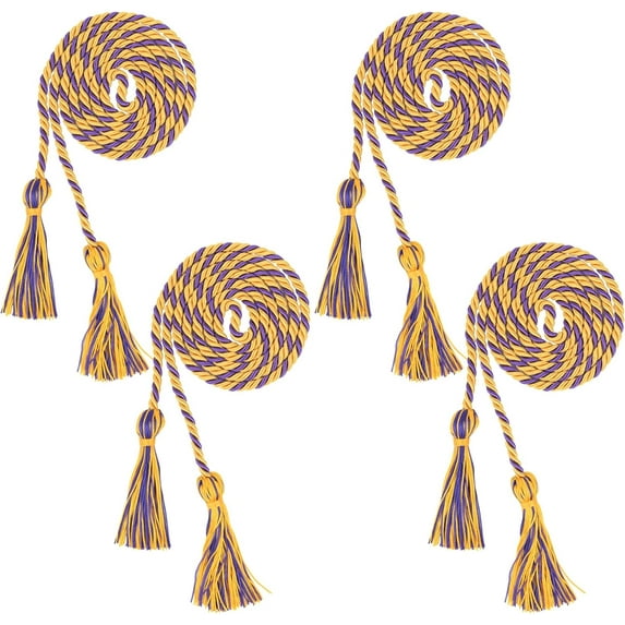 Bybiment Set of 4 Graduation Honor Braided Cords with Sewing Tassels ...