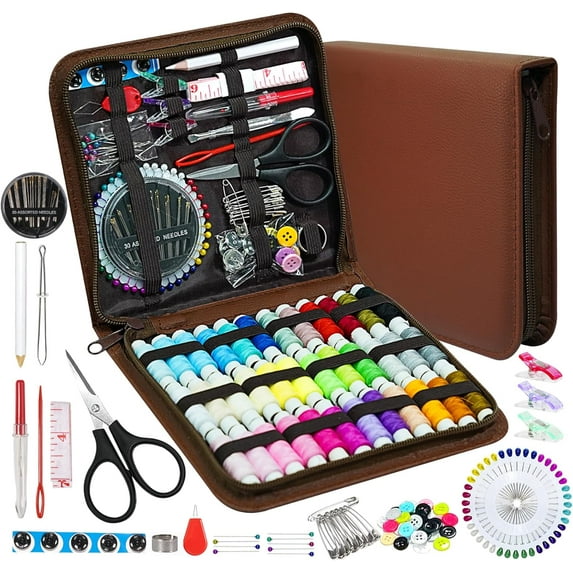 Bybiment Sewing Kit with Case 168pcs Sewing and Supplies for Beginners, Adults, , Seniors ...