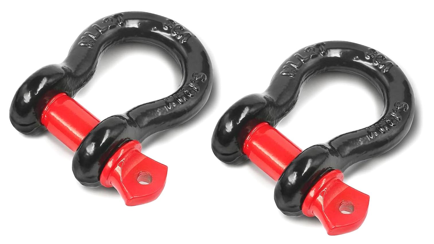 Bybiment Shackles 1/2" D Shackle 12 Ton (26,455 lbs) Maximum Break ...