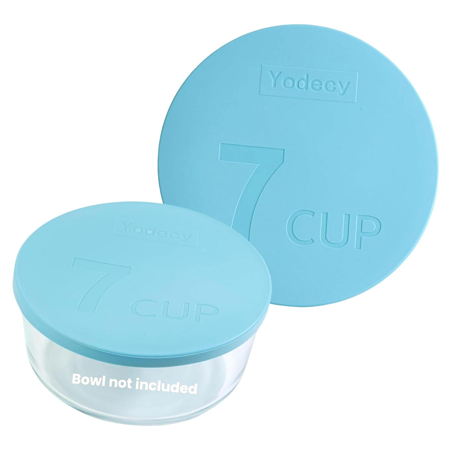 Bybiment Silicone Lid for Glass Bowls 7402-PC 7 Cup, Blue Replacement ...