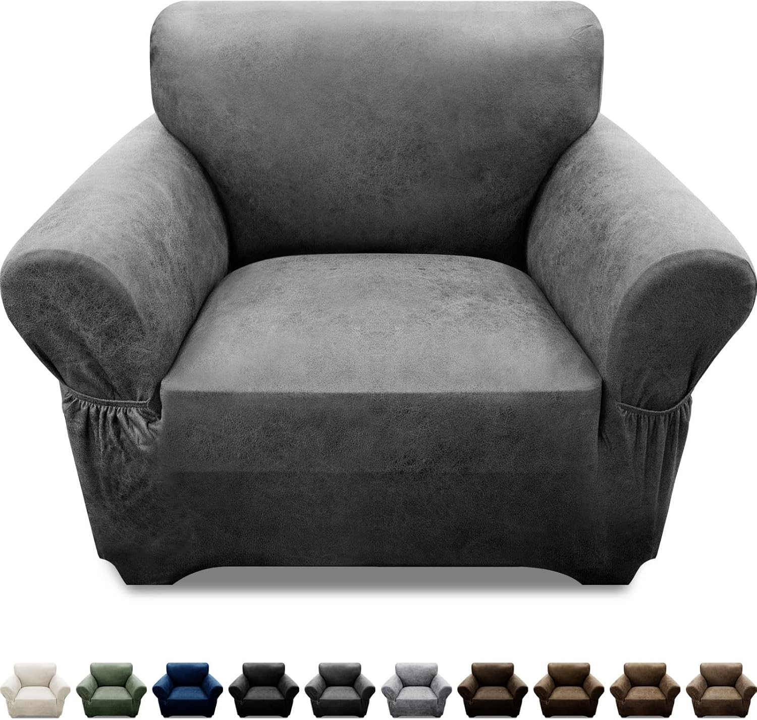 Bybiment Single Sofa Cover Look Chair Covers Room 1-Piece Sofa Chair ...