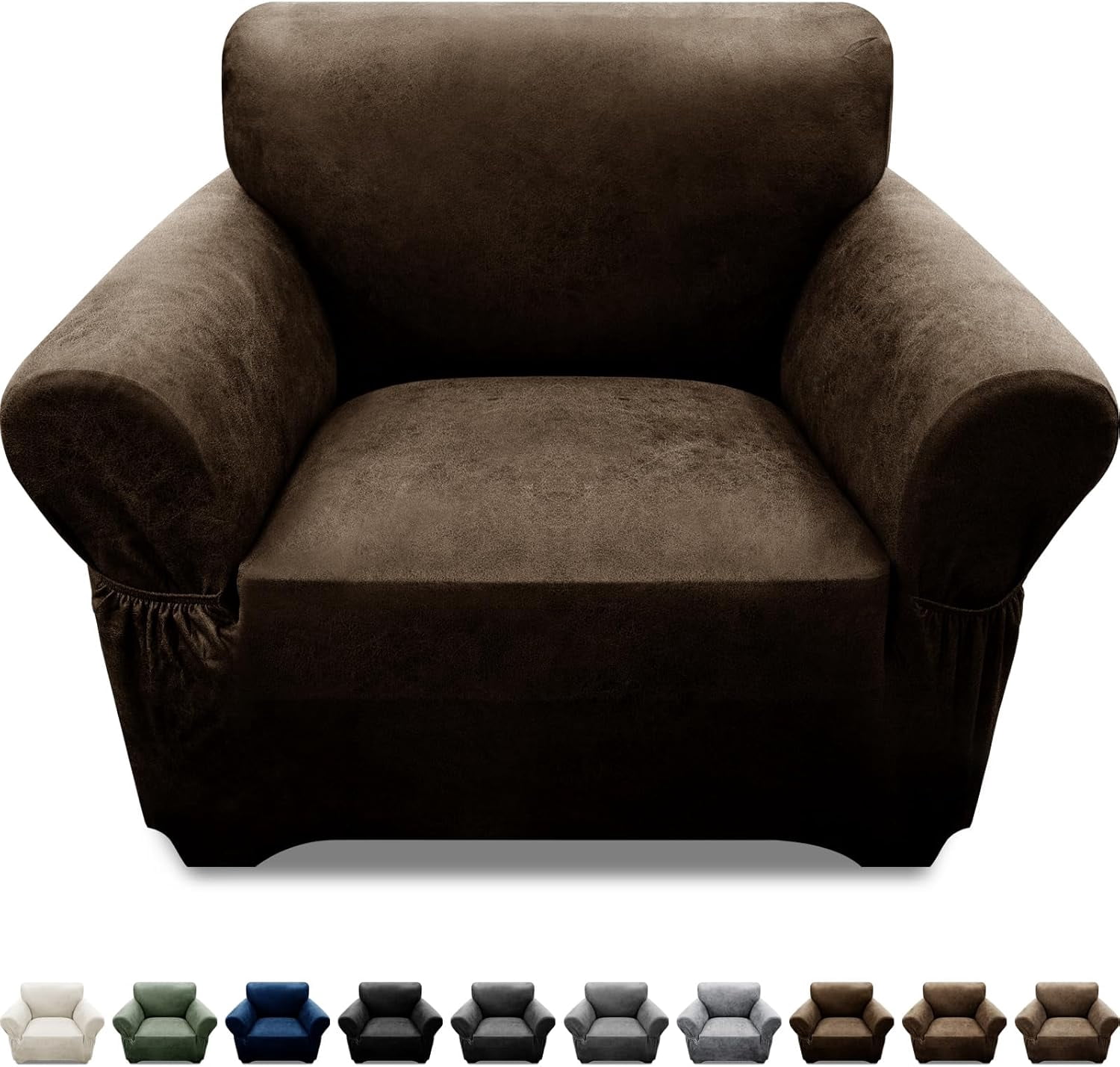 Bybiment Single Sofa Cover Look Chair Covers Room 1-Piece Sofa Chair ...