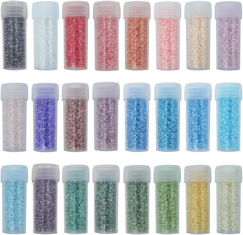 Bybiment Size Almost Uniform 120 Gram 12/0 (2mm) Round Beads for Craft ...