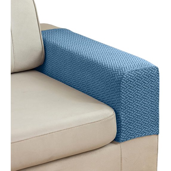 Bybiment Sofa Arm Chair Covers Set of 2 Polyester Arm Rest Covers for ...