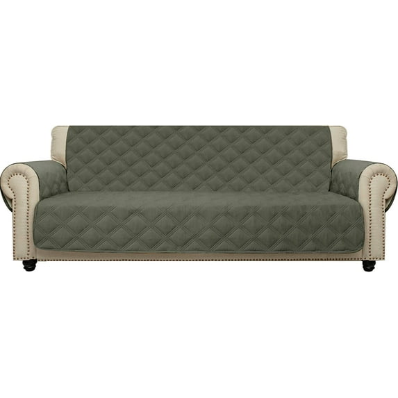 Bybiment Sofa Cover 100% Quilted Furniture Protector Sofa Slipcover ...