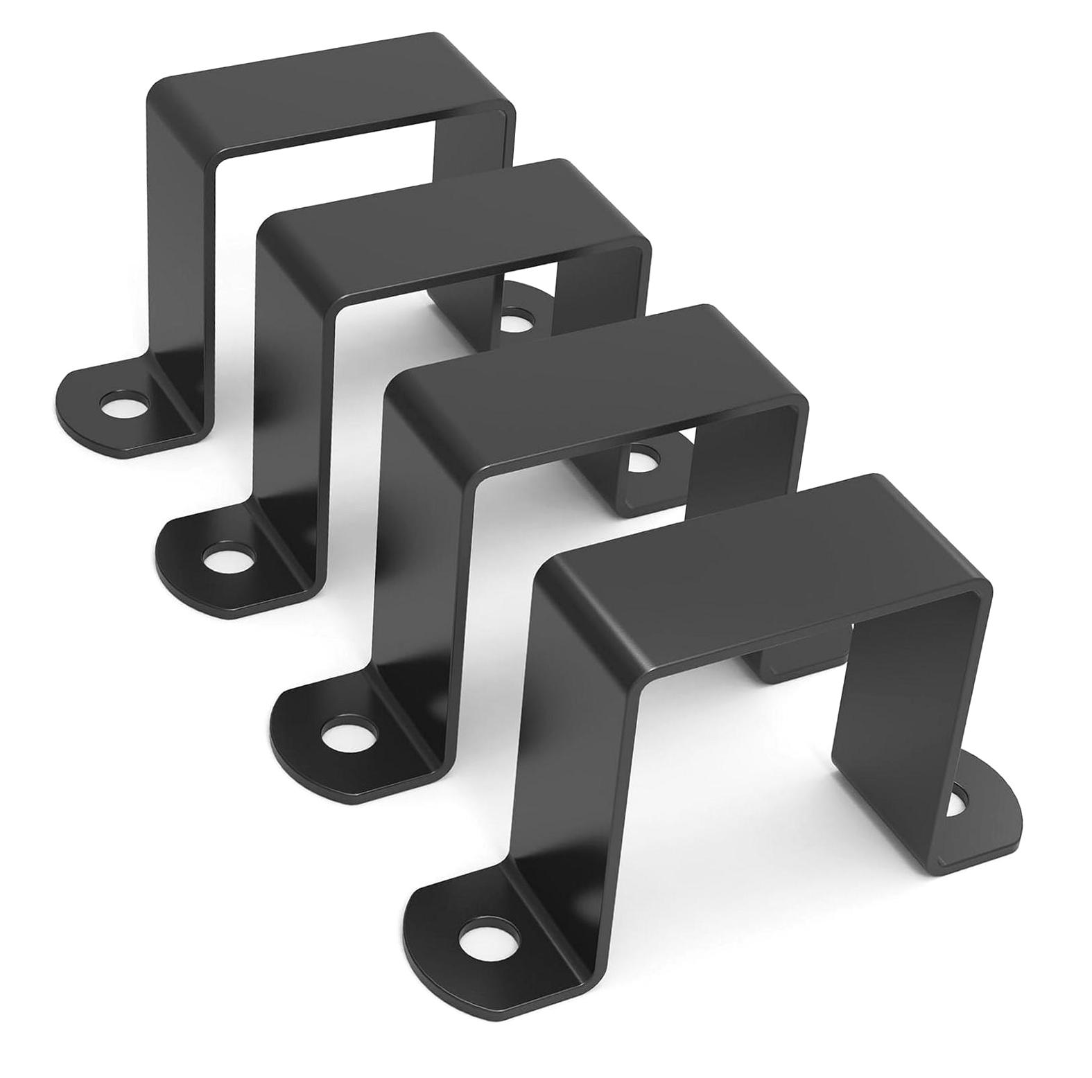Bybiment Square Tube Strap Clamp, Deck Fence Post Tie Bracket, Square ...