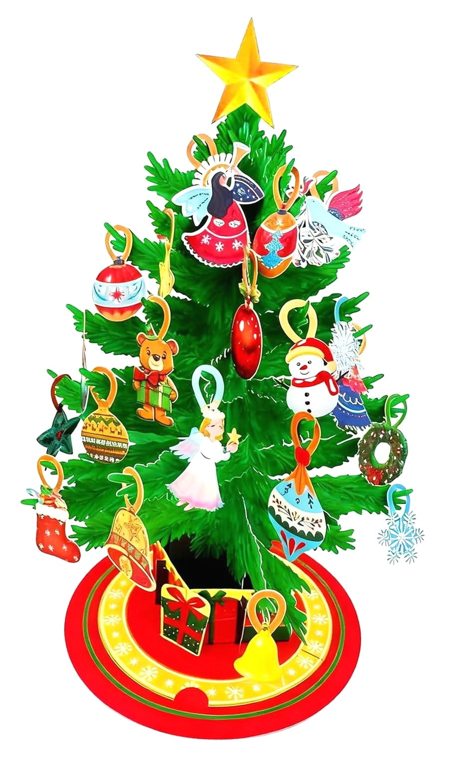 Bybiment Stereoscopic 3D Christmas Tree for Friends, 12.99 Inch Sized ...
