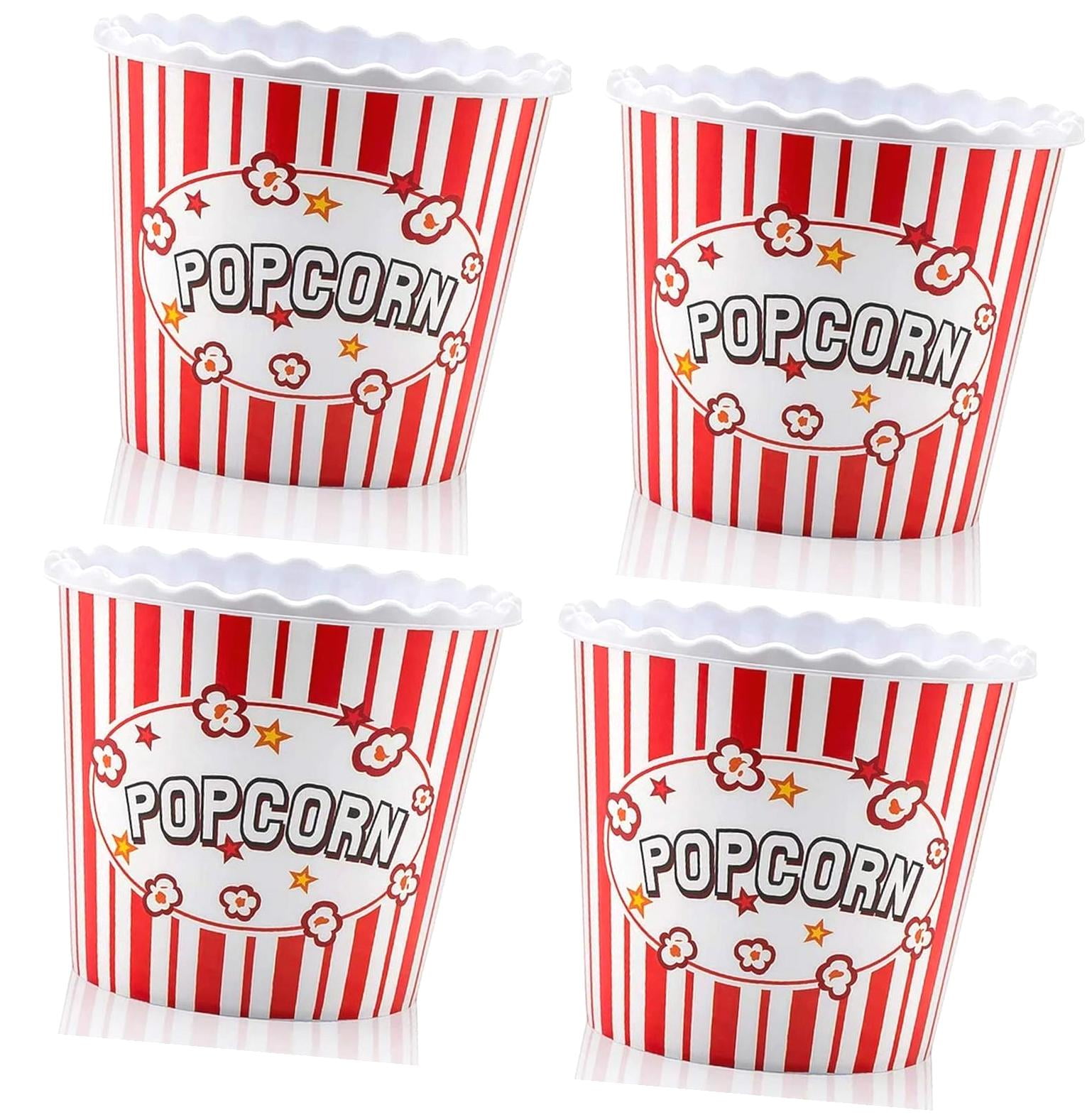 Bybiment Style Plastic Popcorn Box/Popcorn Containers/Popcorn Bowls Set ...