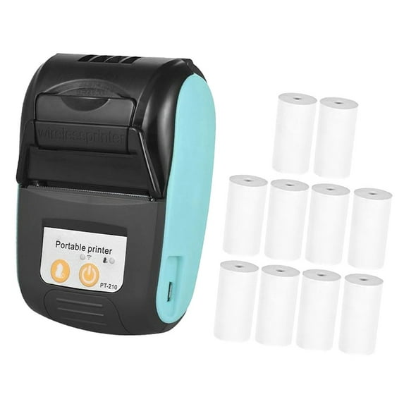 Bybiment Thermal Receipt Printer, PT-210 Thermal Printer Handheld 58mm ...