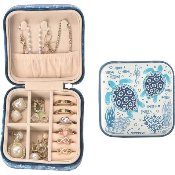 Bybiment Travel Jewelry Box, Travel Jewelry Organizer Case, Display ...