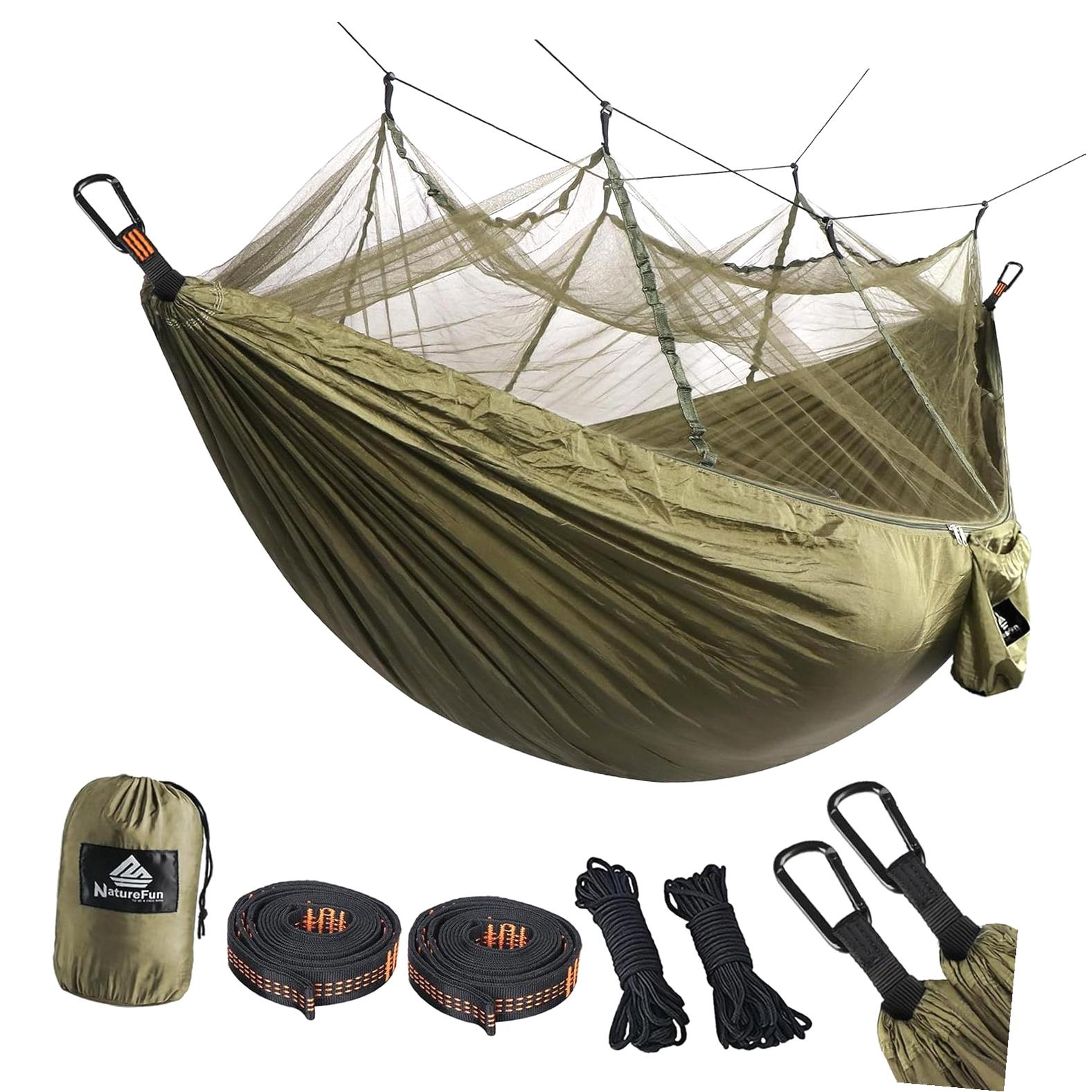 Bybiment Travel Net Camping Hammock | 300kg Load Capacity,(275 x 140 cm ...