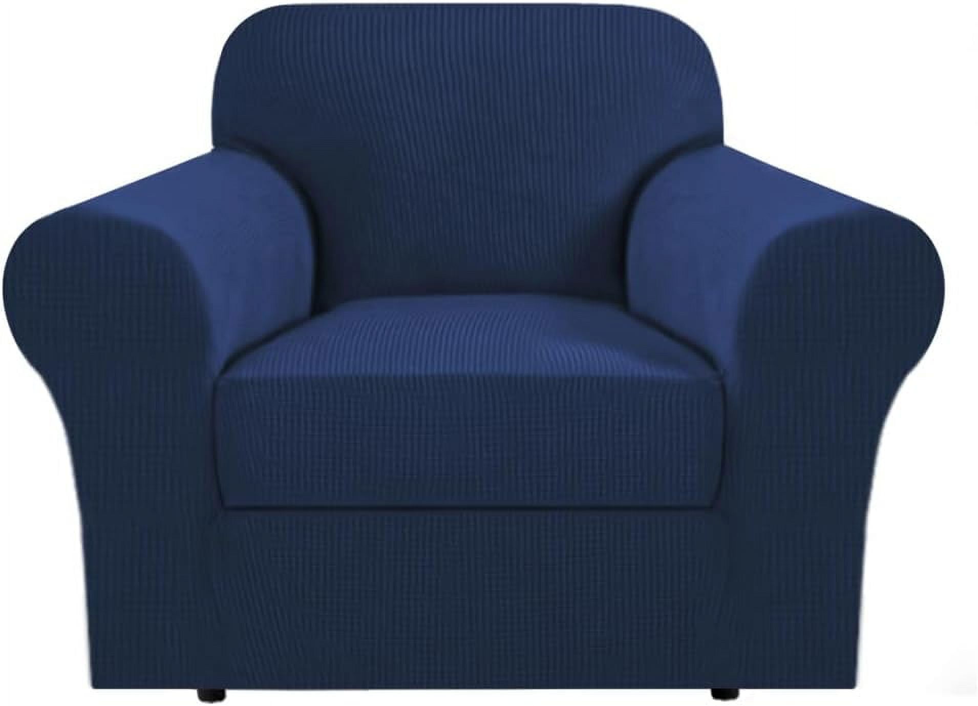 Bybiment VERSAILTEX Stretch Chair Covers Armchair 2 Piece Chair Covers ...