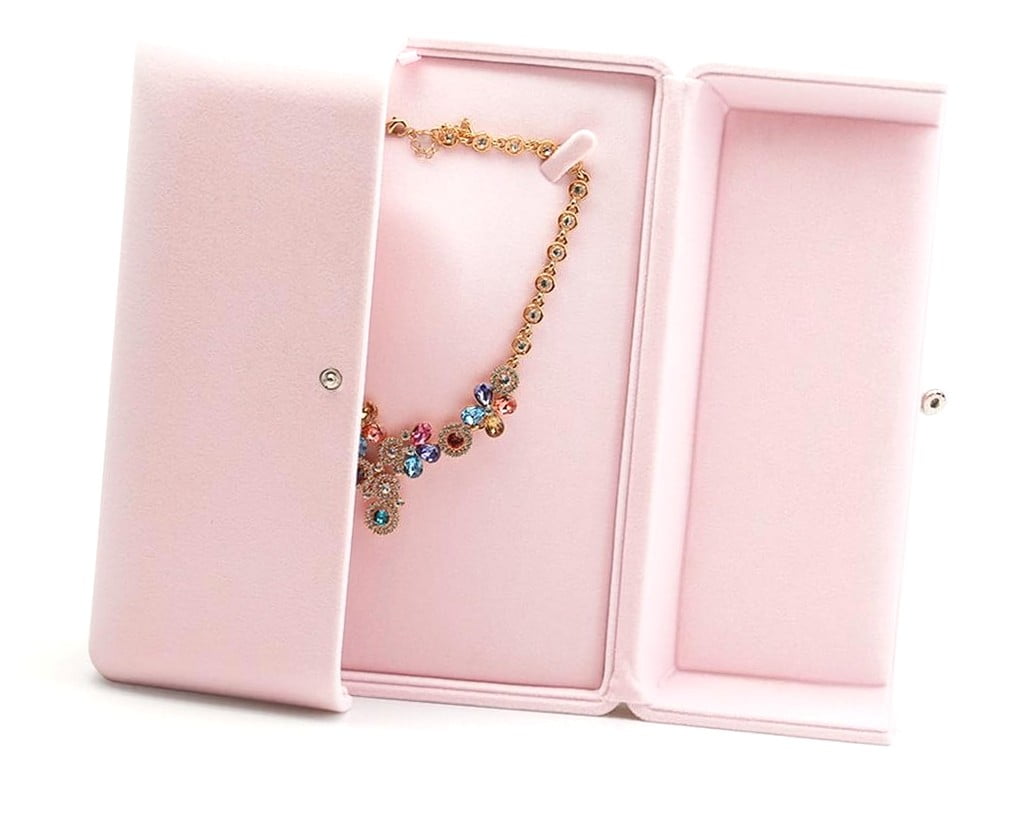 Bybiment Velvet Jewelry Packaging Box Large Necklace Display Storage ...