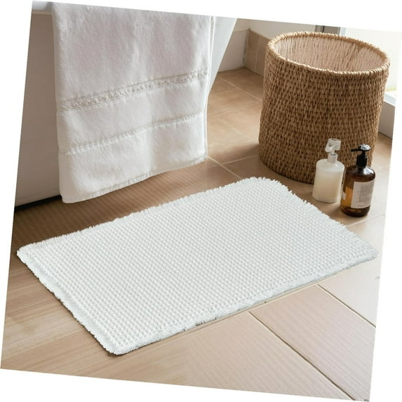 Bybiment Waffle Mat Absorbent Quick Dry Soft Washable Small Bathroom ...