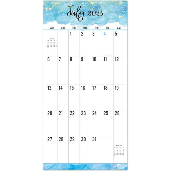 Bybiment Wall Calendar 2025-2026 18-Month Monthly Wall Calendar, Jul ...