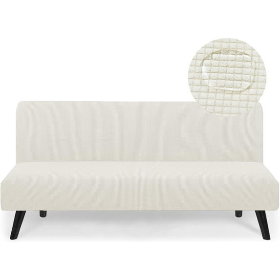 Bybiment Water Repellent Armless Futon Cover Sofa Bed Slipcover ...