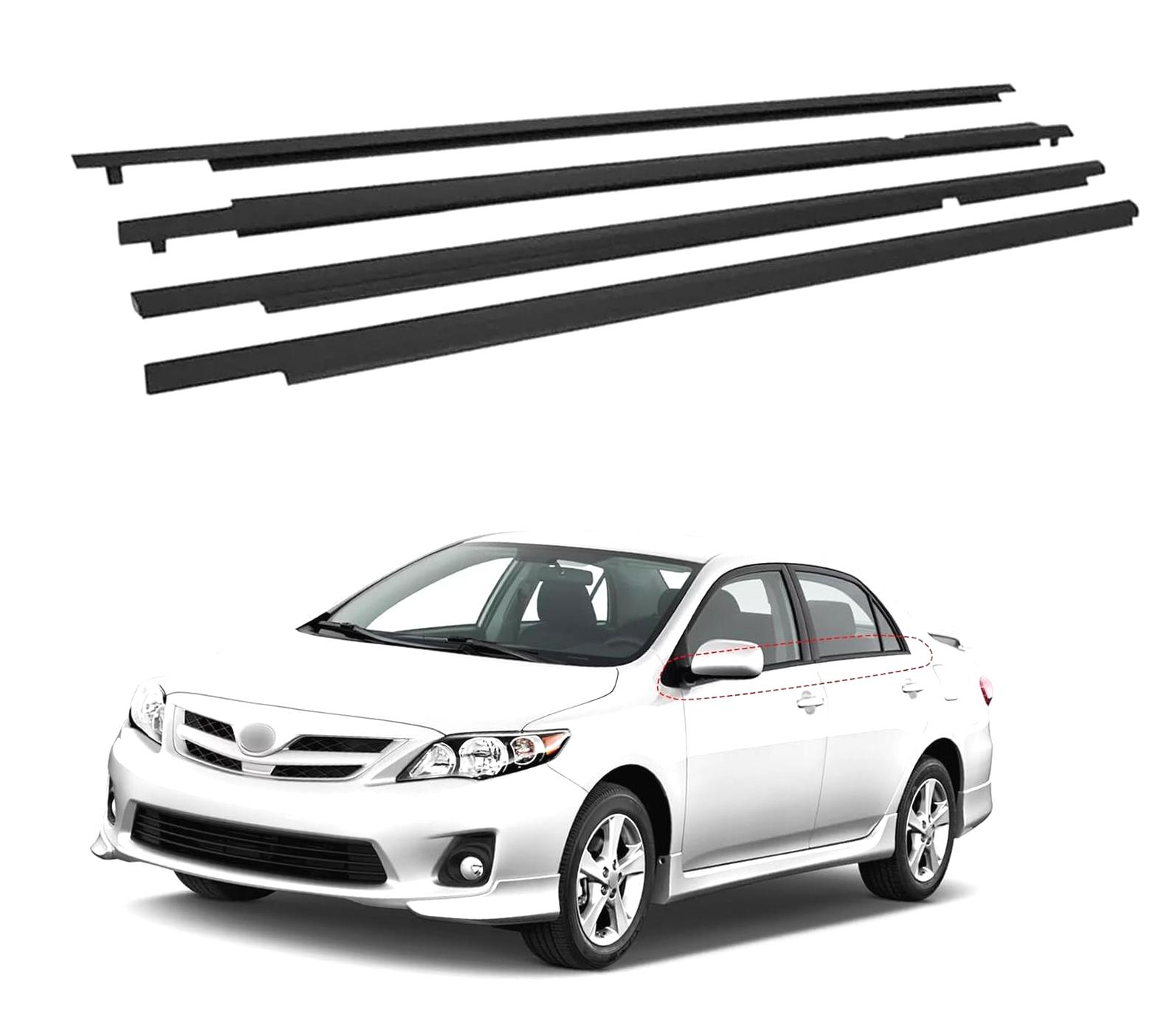 Bybiment Weatherstrip, Window Moulding Trim Seal Belt with 2009-2012 ...