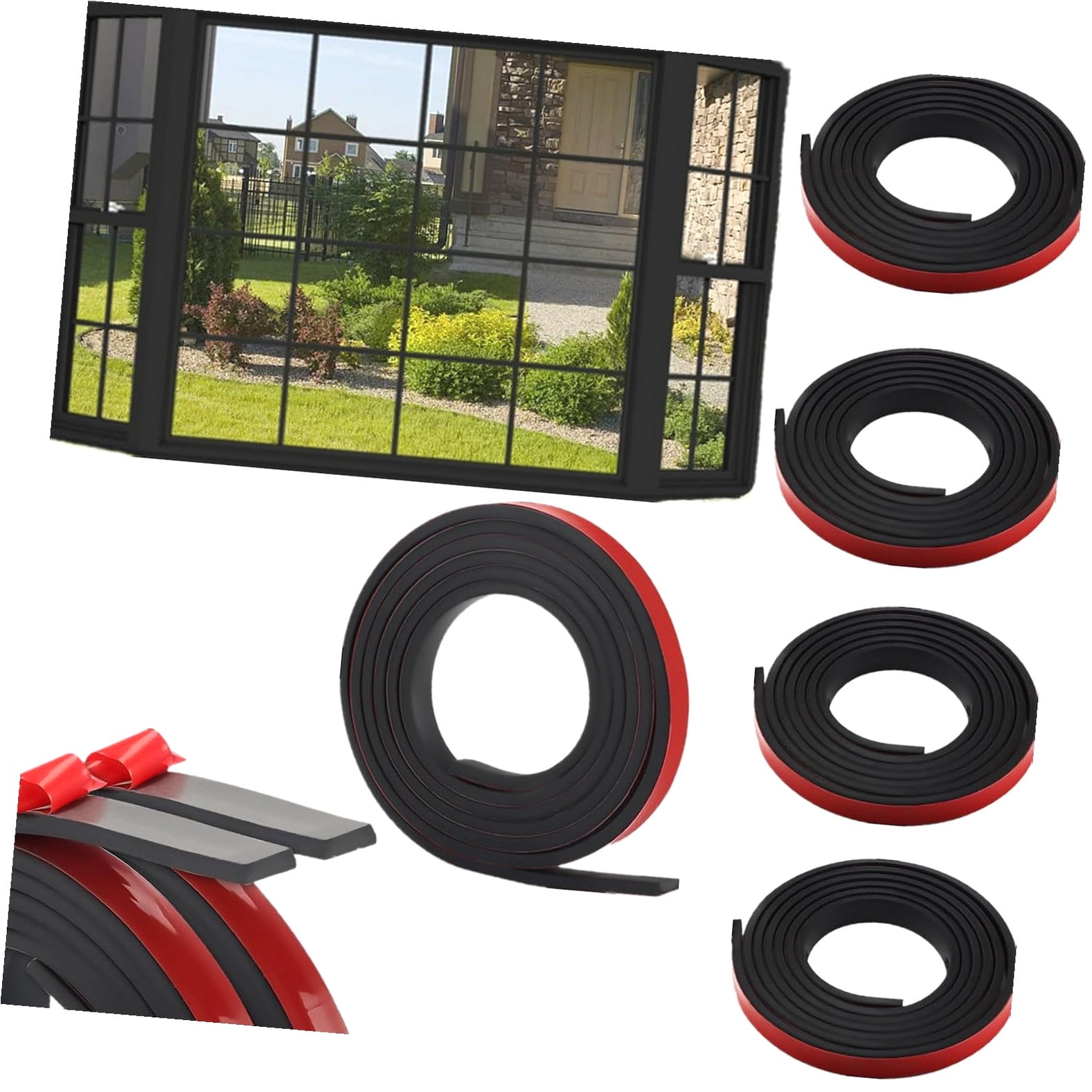 Bybiment Window Grille Inserts, 5 Rolls Self-Adhesive Window Grids for ...