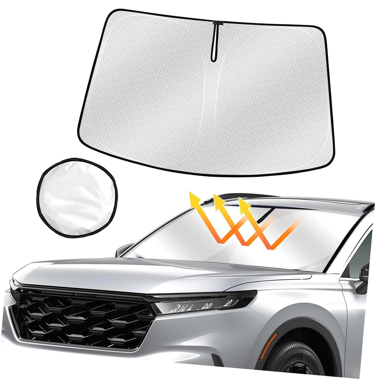 Bybiment Windshield Sun Shade for CRV models 2023-2025, featuring ...