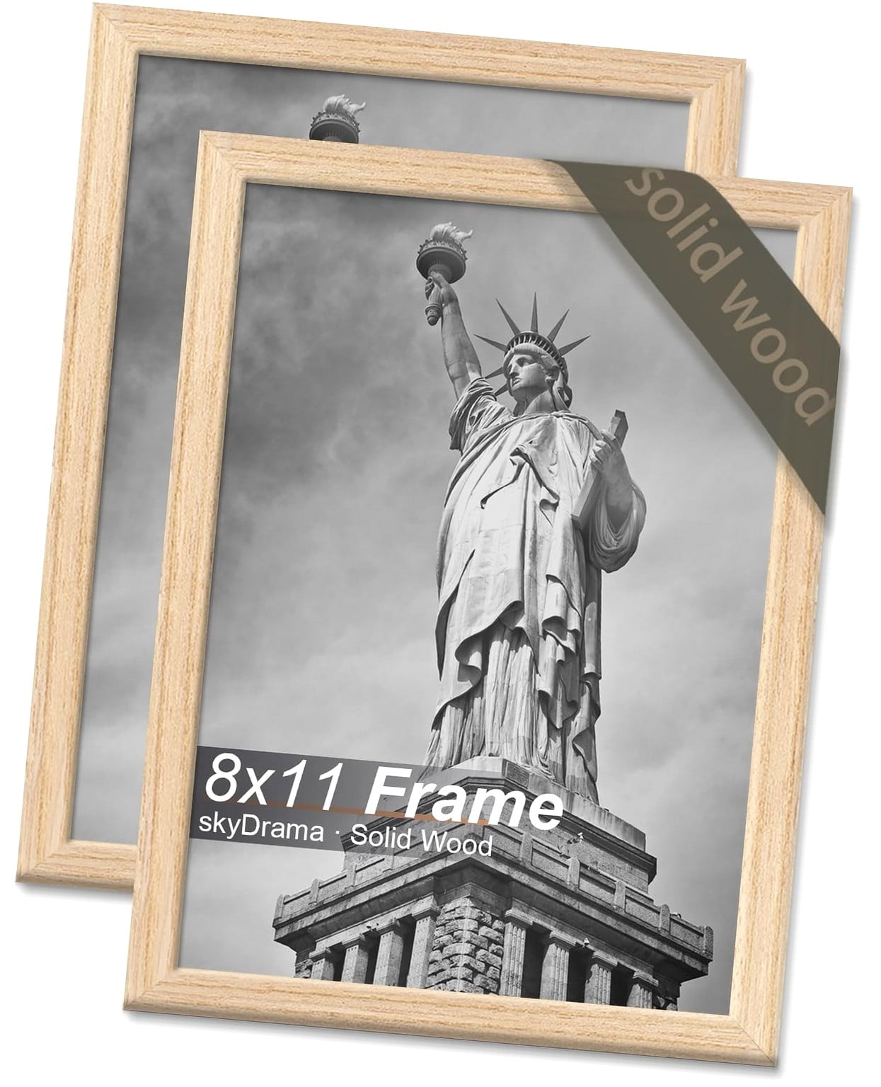 Bybiment Wood 8x11 Picture Frame, Display 8 by 11 Inch Picture Poster ...