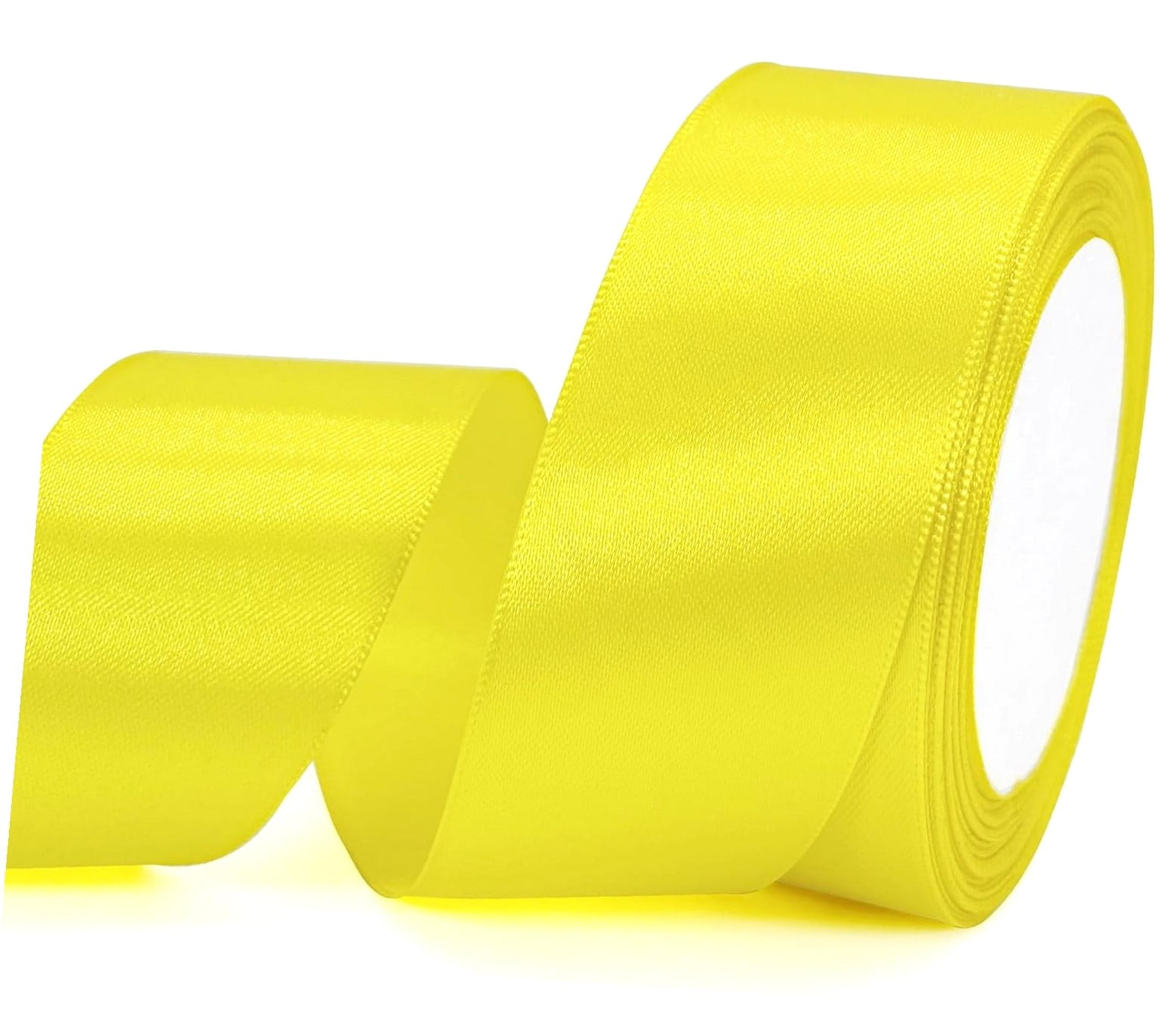 Bybiment Yellow Satin 1.5 Inches Yards Craft for Bows, Party ...