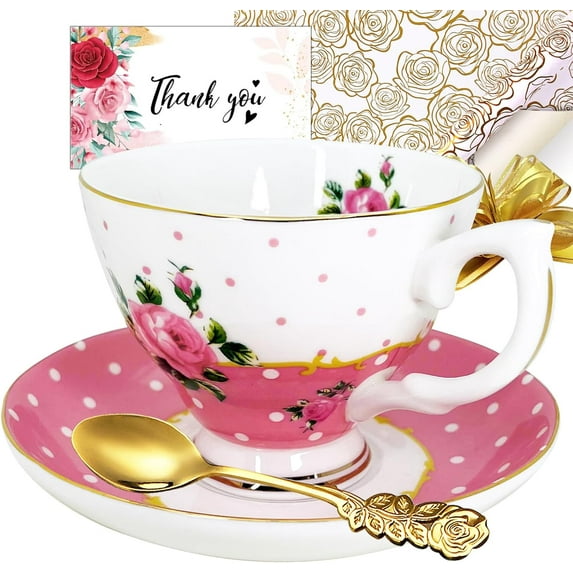 Bybiment tea cup and saucer set for 1, tea cups with saucer, porcelain ...