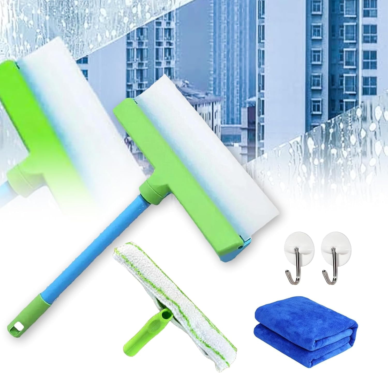 Byblix Squeegee, Ultra-Flexibles 3 in 1 Window Cleaning Scraper ...