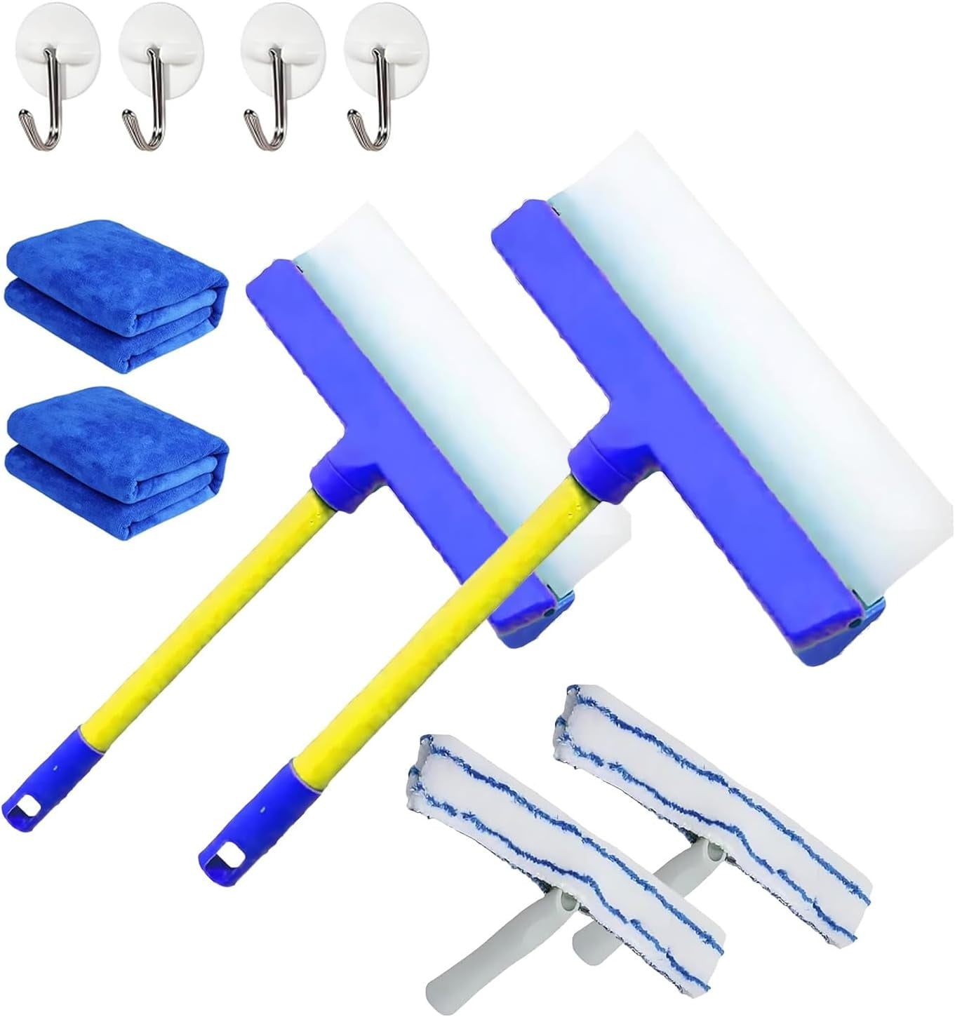 Byblix Window Squeegee, Ultra-Flexibles 3 in 1 Window Cleaning Scraper ...