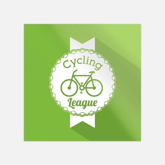 Bycicle Badge Cycling League Sticker Phone Decal Water Bottle Stickers ...