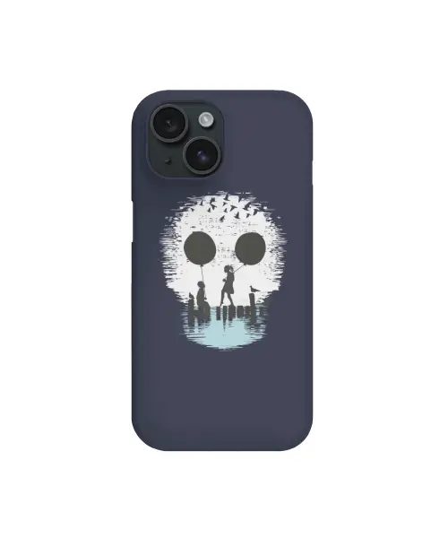 Bye Bye Apocalypse Funny Skeleton Head Meteor Phone Case for iPhone 16 ...