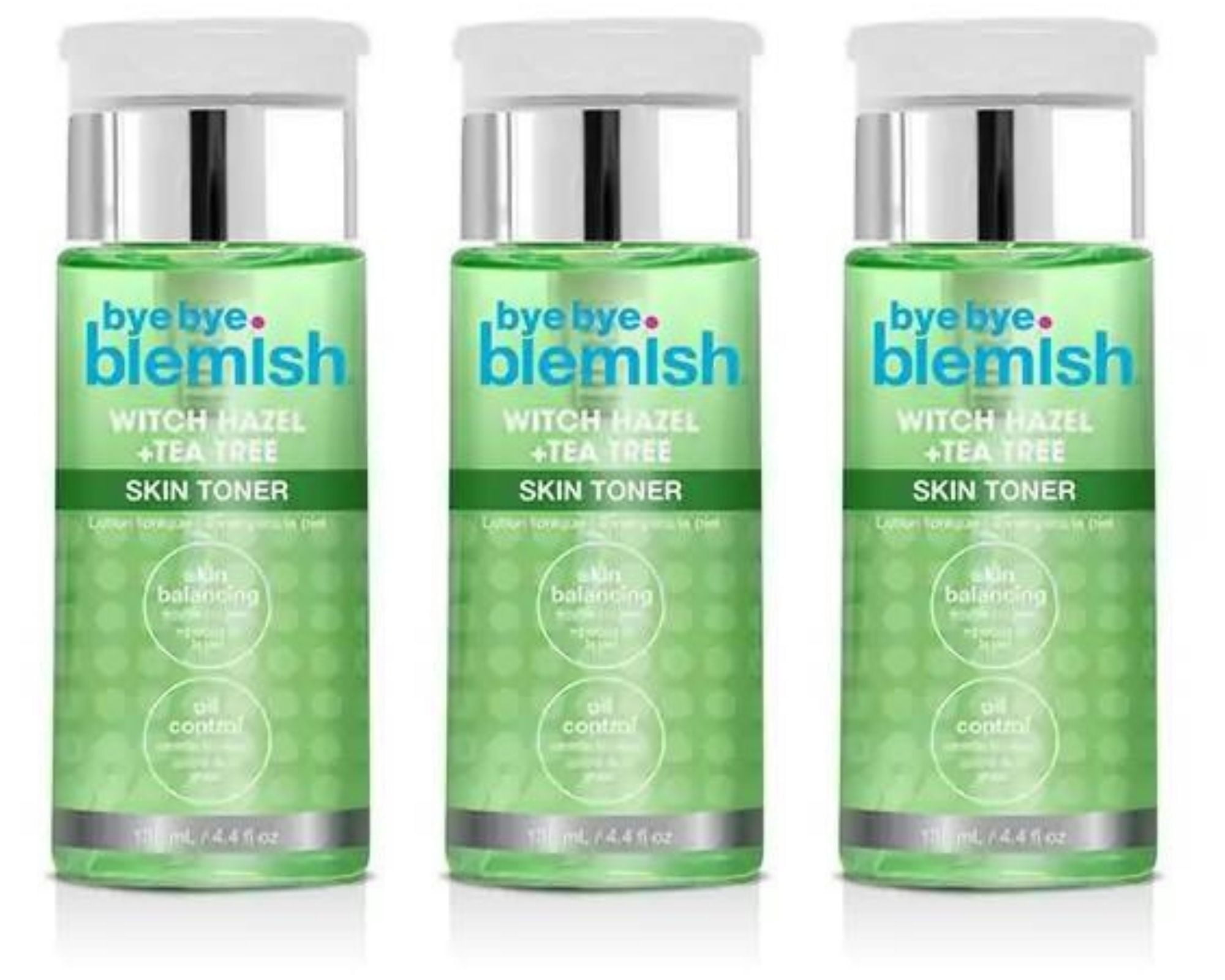 Bye Bye Blemish Witch Hazel + Tea Tree Blemish Toner x 3 - Walmart.com
