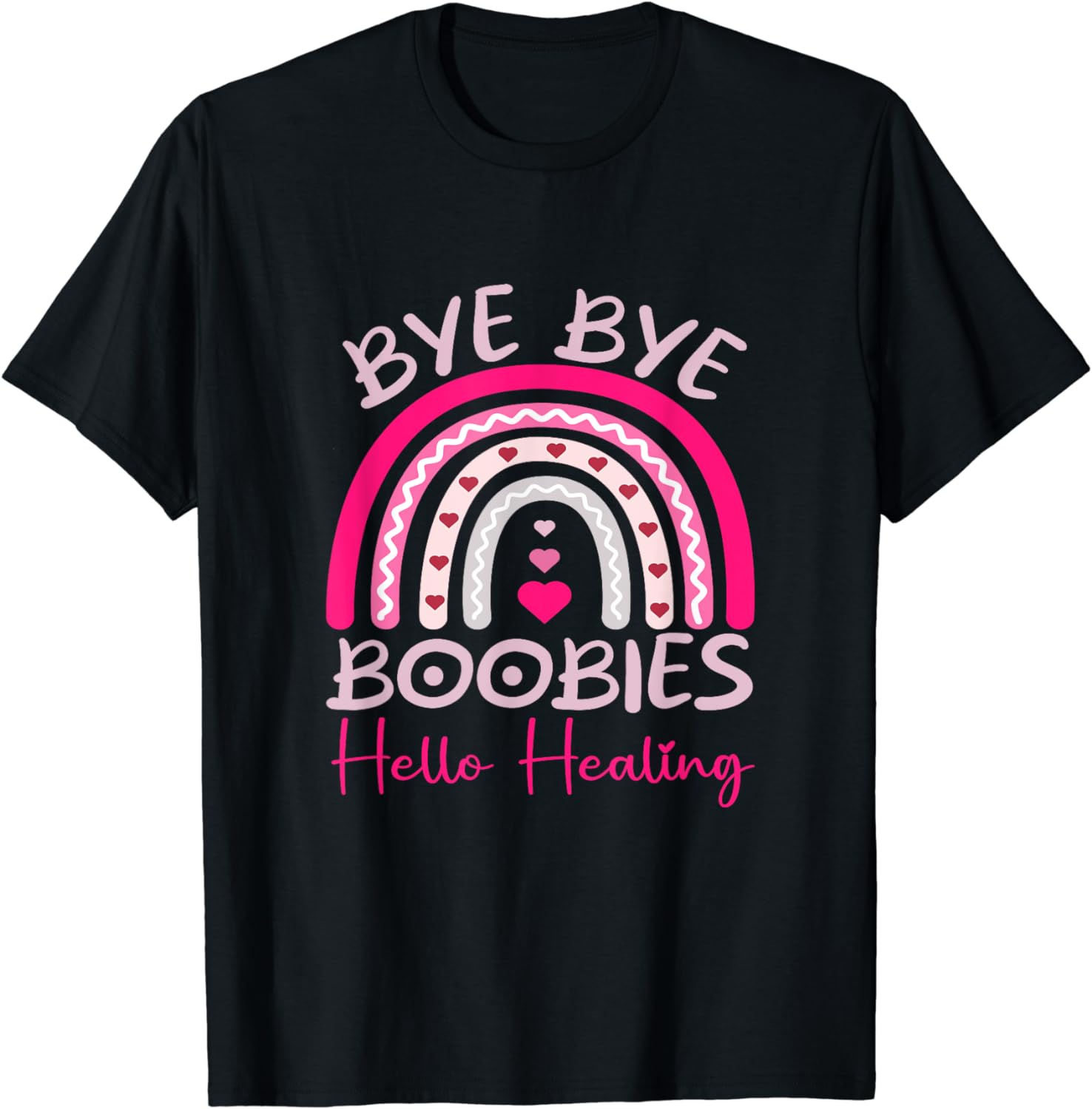 Bye Bye Boobies Hello Healing Breast Implant Awareness T-Shirt - Walmart.com