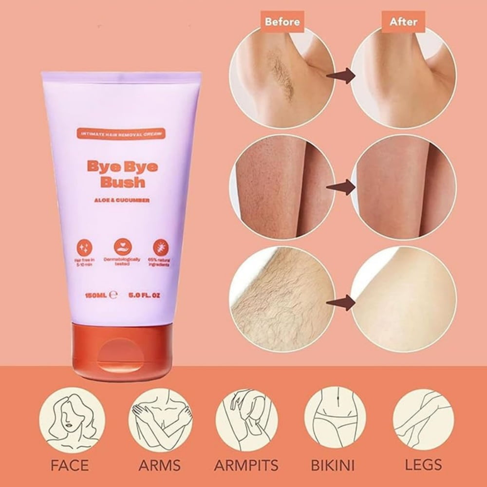 Bye Bye Bush, Bye Bye Bush Hair Removal, Pubic Hair Removal Cream with ...