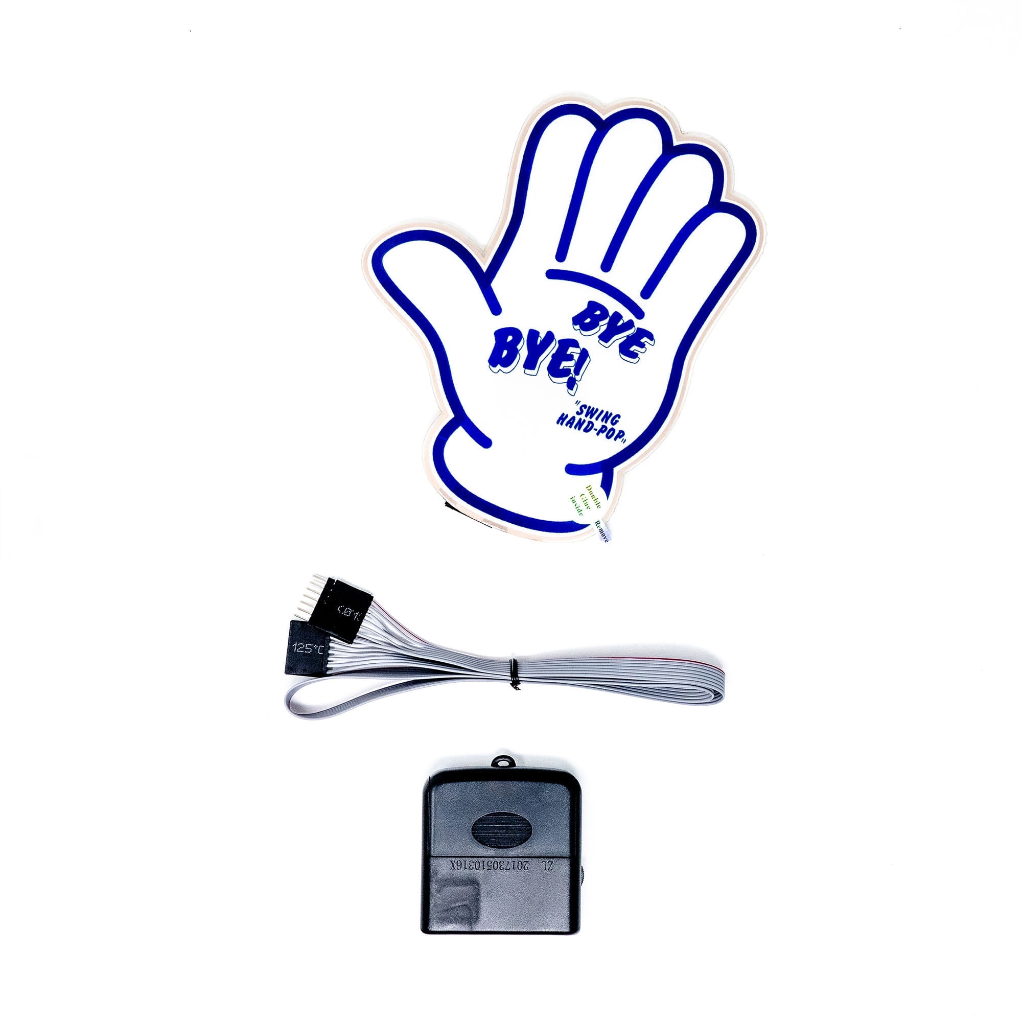 Bye Bye LED Car Sign Sticker – 12.5x16cm Light-Up Decal, Flashing ...