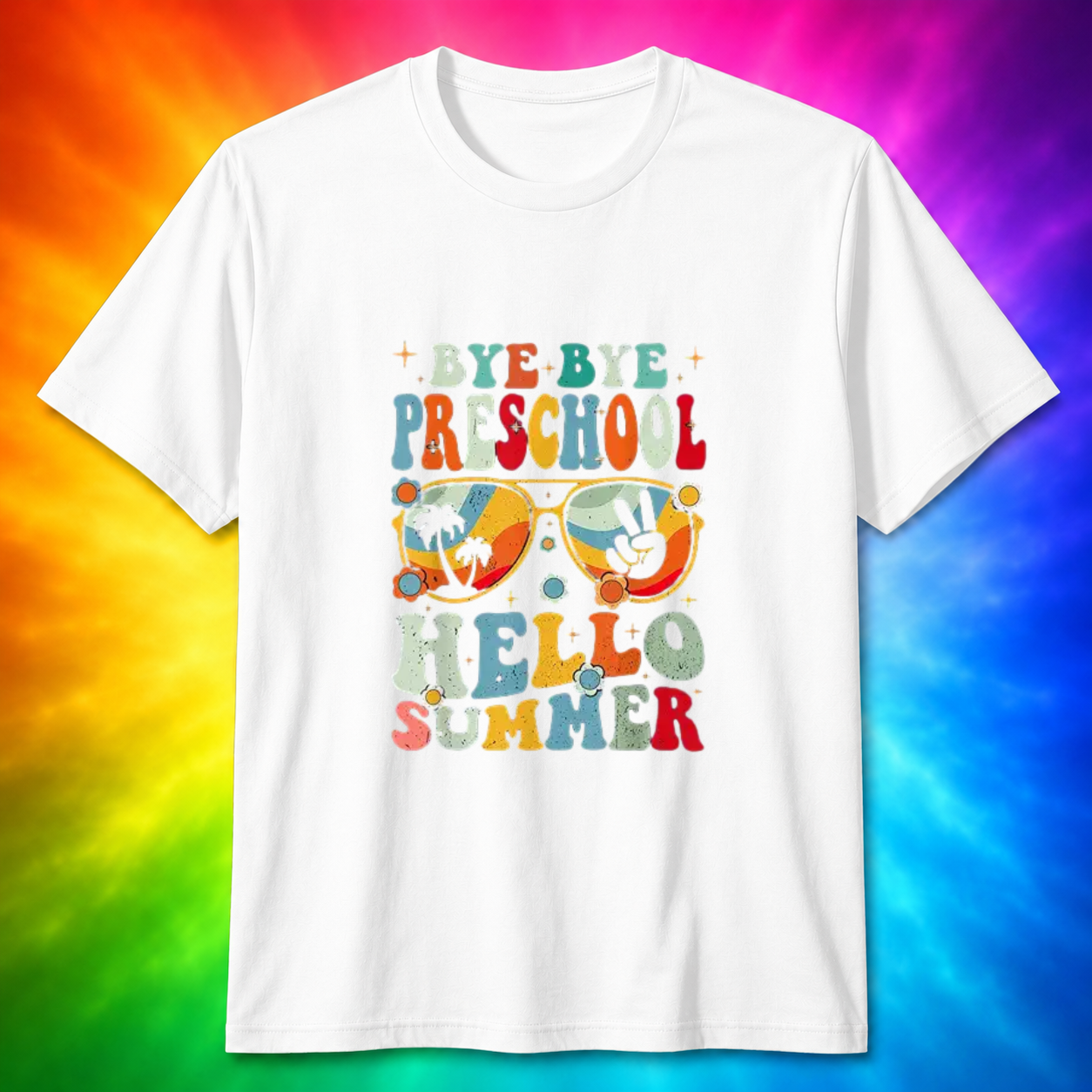 Bye Bye Preschool Hello Summer Graduate Teacher Educator Unisex T-shirt ...